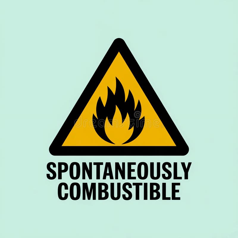 Spontaneously Combustible: a Warning Symbol for Materials that Can Self ...