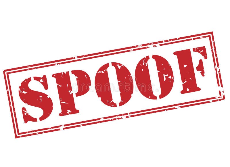 Spoof red stamp stock illustration. Illustration of icon - 73712245
