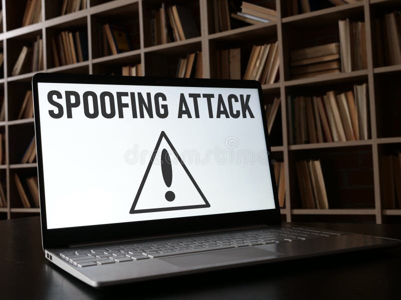 Spoofing Attack is Shown Using the Text Stock Image - Image of malware ...