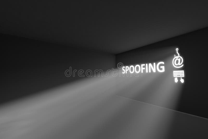 SPOOFING Rays Volume Light Concept 3d Stock Illustration - Illustration ...