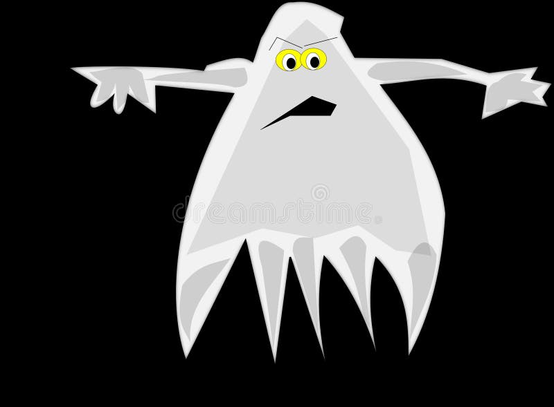 Halloween-spook Die Eng Zijn Vector Illustratie - Illustratie bestaande ...