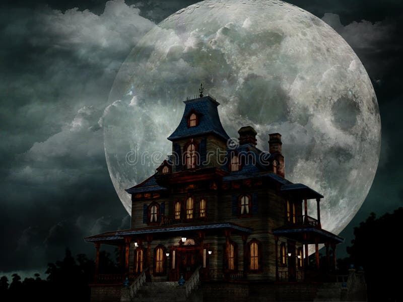 Spookhuis stock illustratie. Illustration of kwaad, spook - 31241159