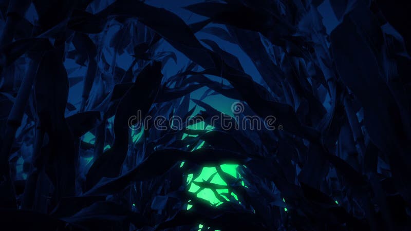 Alien Green Light Glowing in Corn Field Stock Video - Video of aliens ...