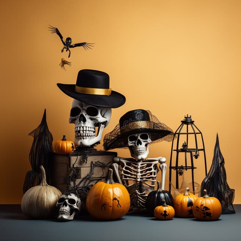 Spooky Black Cat Illustration Stock Illustration - Illustration of ...