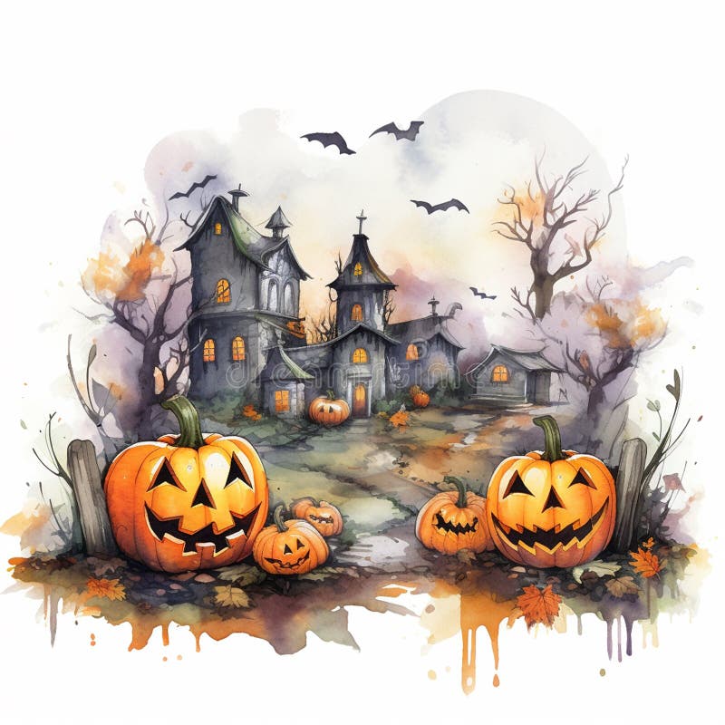 Spooky Black Cat Illustration Stock Illustration - Illustration of ...