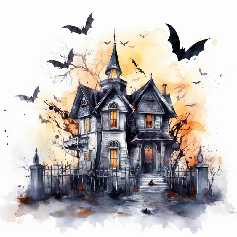 Spooky Black Cat Illustration Stock Illustration - Illustration of ...