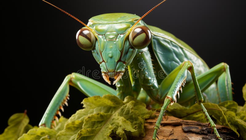 Spooky Black Spider, Sharp Leg, Looking at Camera, Close Up Generated ...