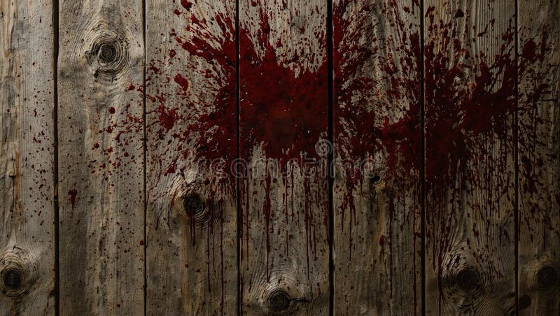 Spooky Blood Splatter on Rustic Barn Wall Stock Illustration ...