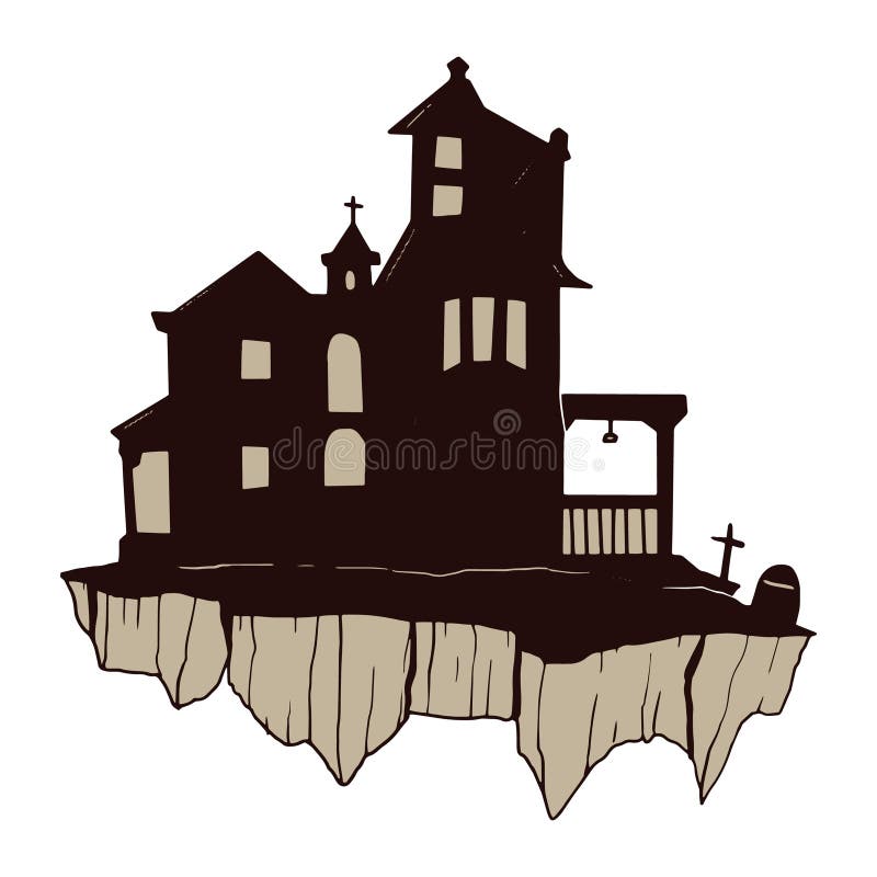 Spooky Buildings Stock Illustrations – 324 Spooky Buildings Stock ...
