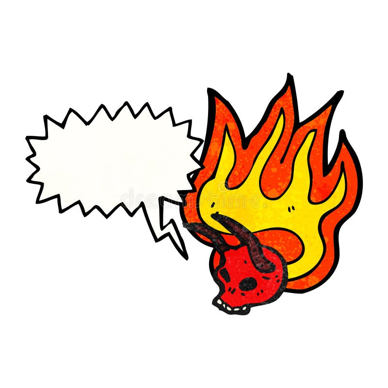 Spooky devil skull cartoon stock vector. Illustration of devil - 38028068