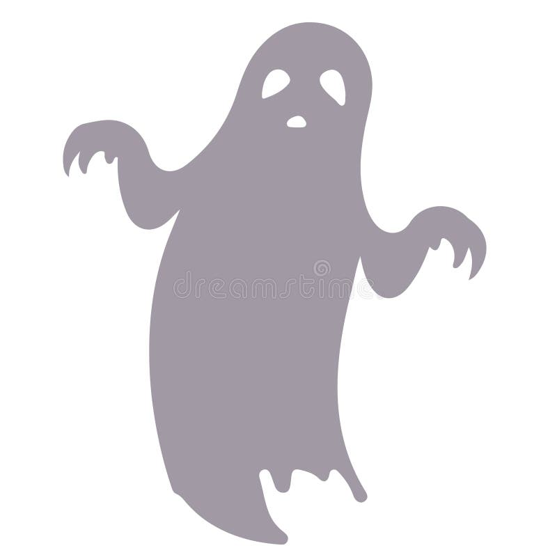 Spooky Ghost Flying Vector Illustration Stock Vector - Illustration of ...