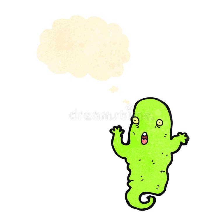 Spooky green ghost cartoon stock vector. Illustration of crazy - 37570537