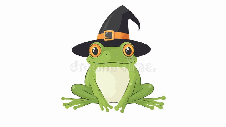 Spooky Green Toad Cute Halloween Frog Sticker for Halloween Design ...