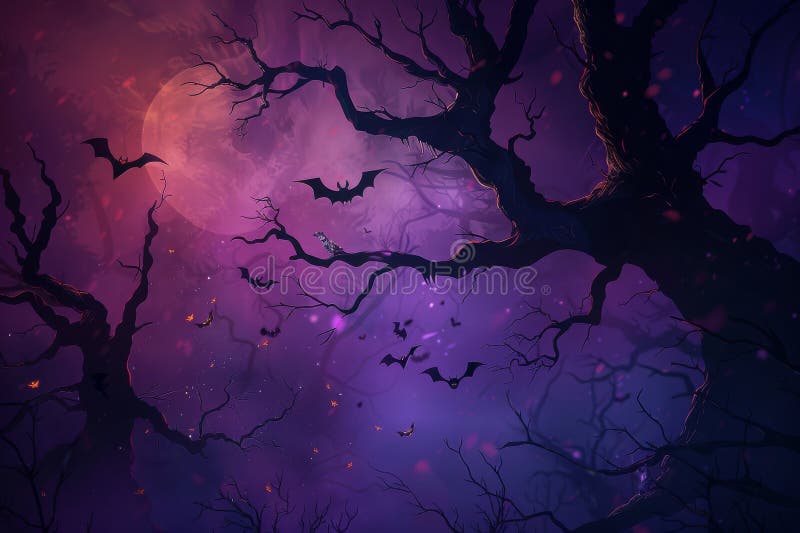 Spooky Halloween Abstract Background Stock Illustration - Illustration ...