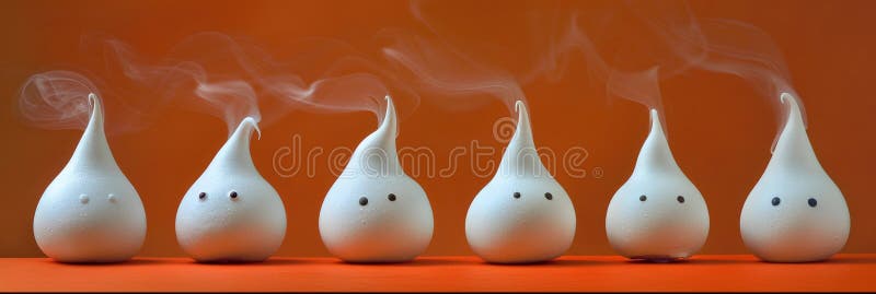 Spooky Halloween Chocolate Cake with Meringue Ghosts and Candy Eyes on ... Spooky Halloween Chocolate Cake with Meringue Ghosts and Candy Eyes on ...