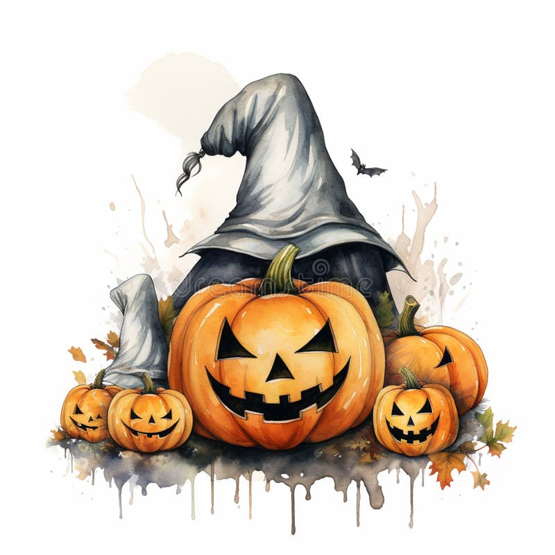 Spooky Halloween Ghost Peeking Out Stock Illustration - Illustration of ...