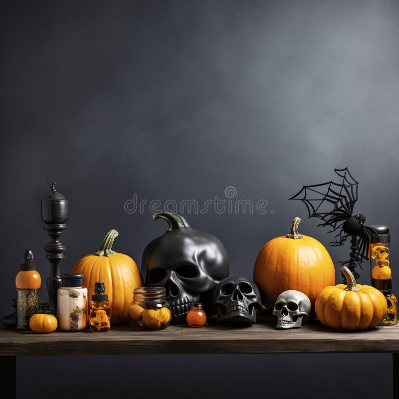 Spooky Halloween Ghost Peeking Out Stock Illustration - Illustration of ...