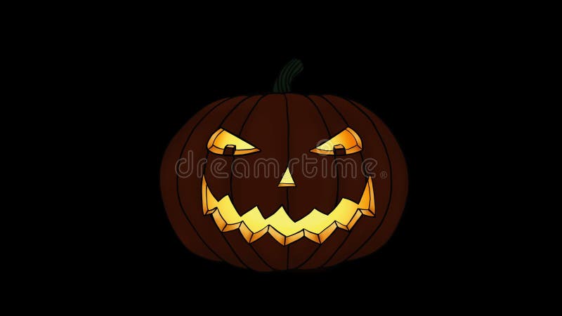 4K Spooky Halloween Pumpkins Falling Down Pumpkin Rain Animation ...
