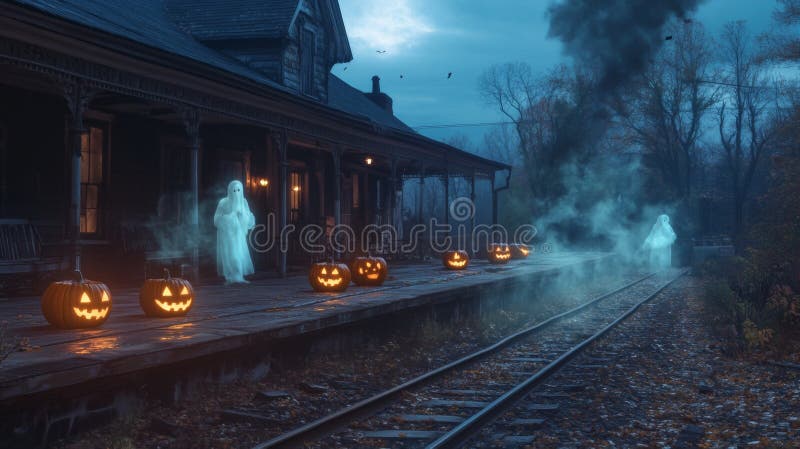 Halloween Train Stock Illustrations – 696 Halloween Train Stock ...