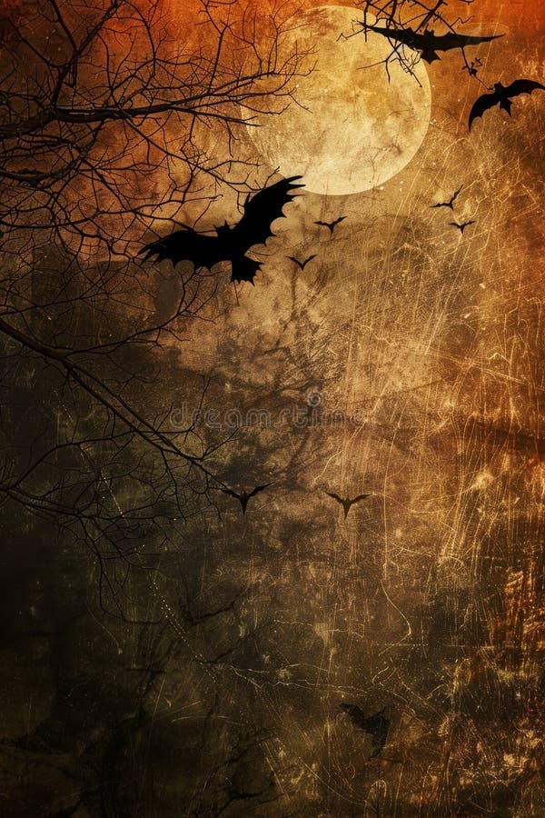 Spooky Halloween Texture Background Stock Illustration - Illustration ...