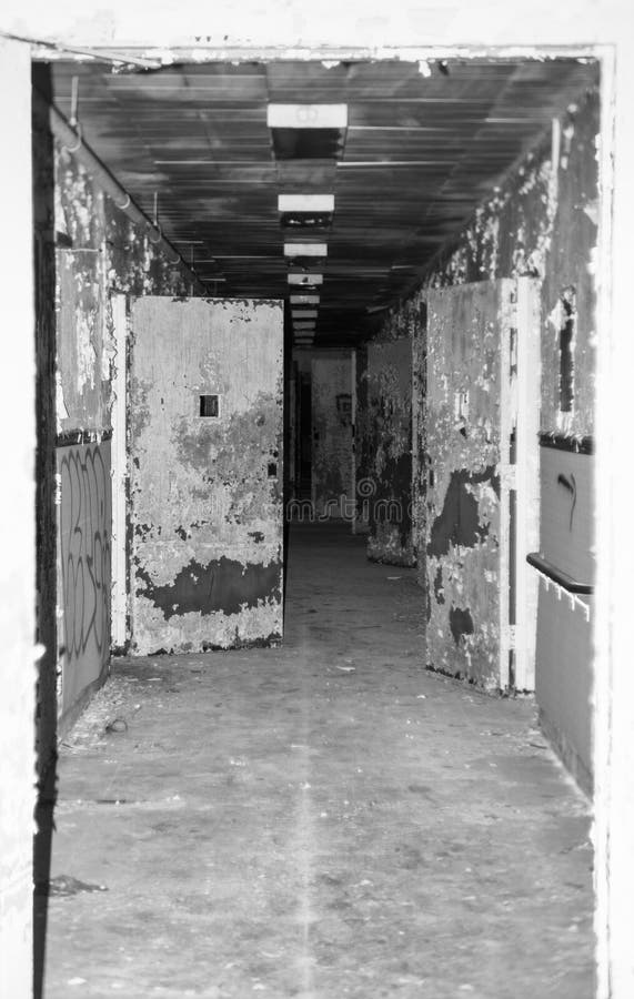 Spooky Hallway stock image. Image of black, evil, abandonedbuilding ...