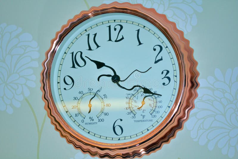 Spooky Looking Clock - Stock Photo Stock Photo - Image of black ...