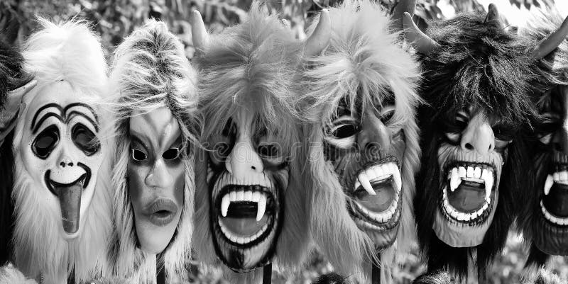 Spooky mask stock photo. Image of demon, black, nightmare - 76437736