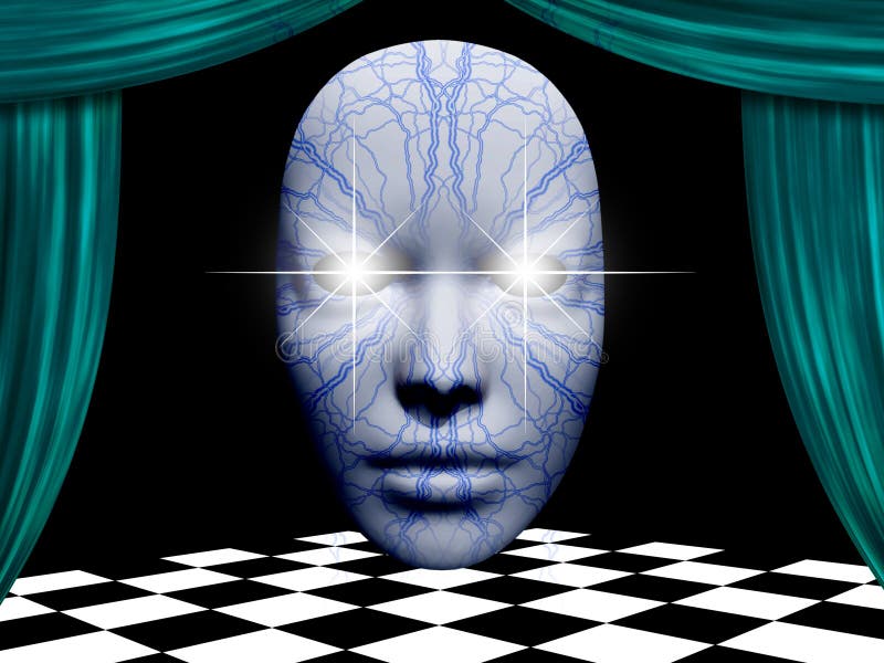 Spooky Mask stock illustration. Illustration of costume - 117738426