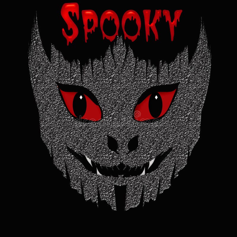 Spooky monster stock illustration. Illustration of background - 15938203