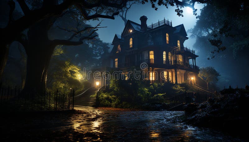 On the tree in horror stock photo. Image of tree, park - 140901800