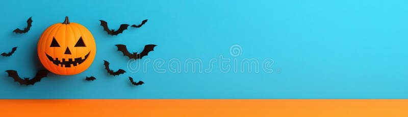 Spooky Night Flat Design Top View Halloween Theme Watercolor ...