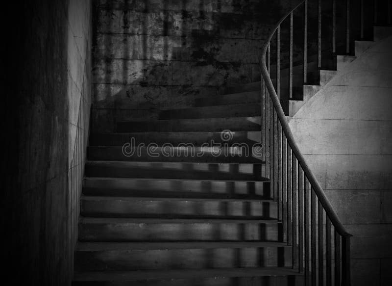 Spooky staircase stock photo. Image of adventure, dark - 34712130