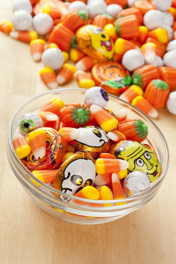 Spooky Orange Halloween Candy Stock Photo - Image of candy, food: 26937822