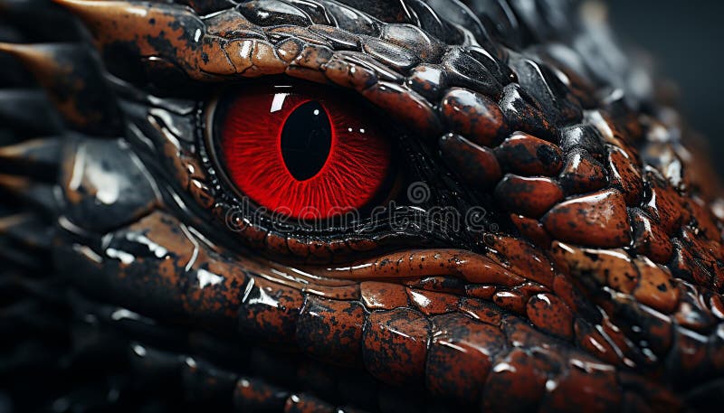 Spooky Reptile, Looking at Camera, Evil, Large, Dangerous Predator ...