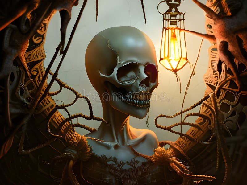 Spooky Scary Abstract Spider Background Seq 6 of 26 Stock Illustration ...