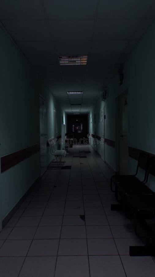 Spooky scary hospital stock photo. Image of architecture - 231160868