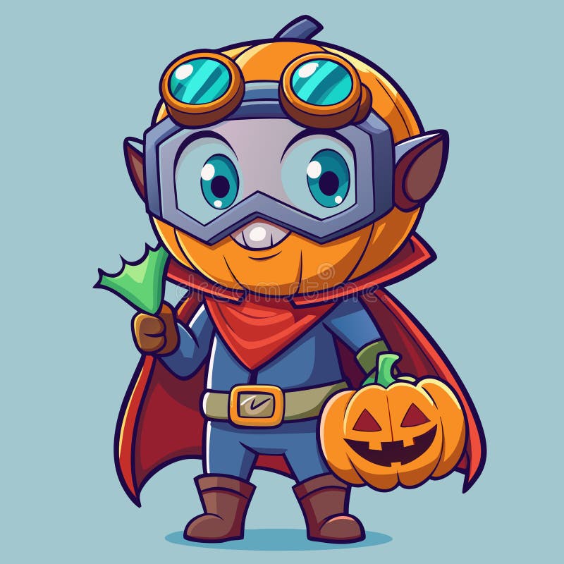 Spooky Scuba Diver Dracula with Pumpkin for Halloween Night Stock ...