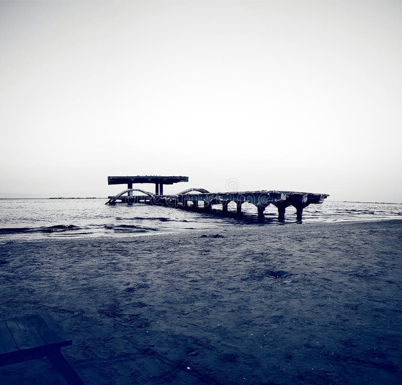 Spooky sea stock image. Image of spooky, summer, beach - 75223293