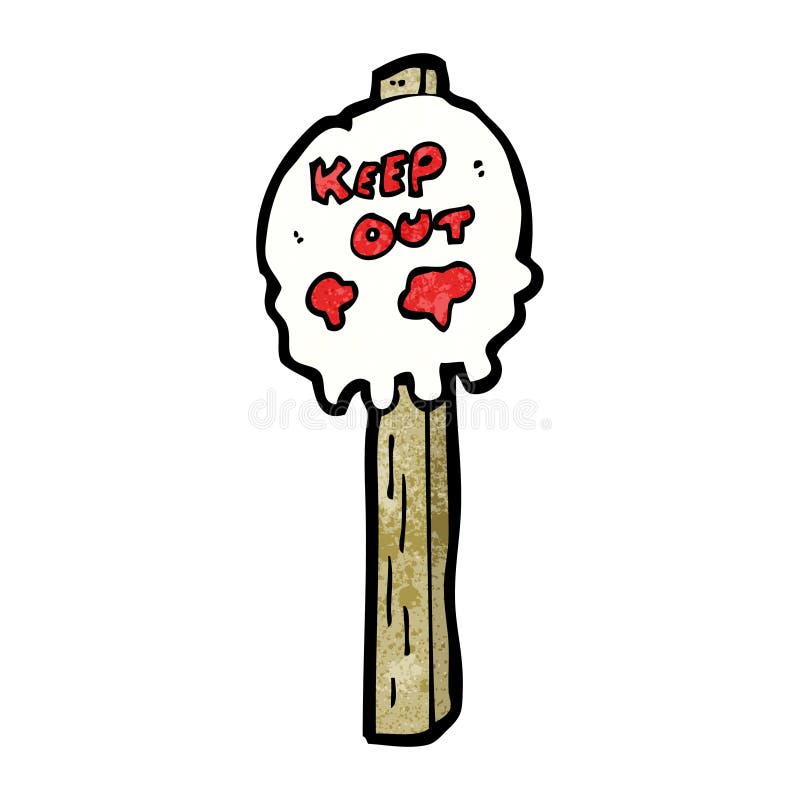 Cartoon keep out sign stock vector. Illustration of doodle - 38058469