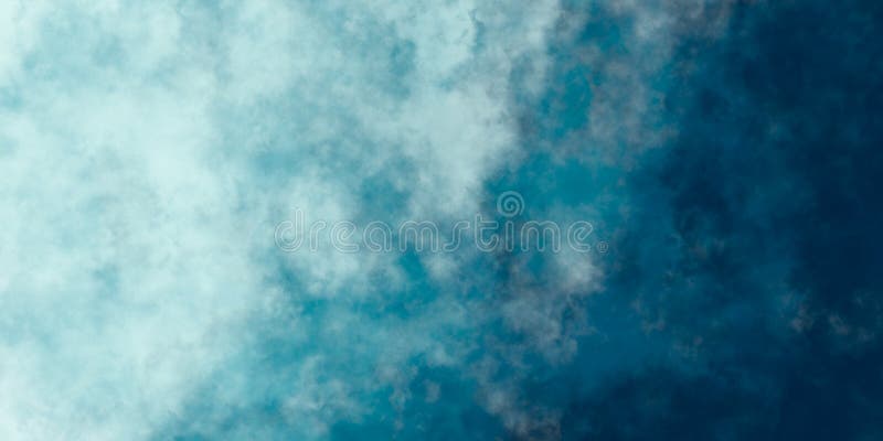 Spooky Sky Blue Abstract Watercolor Background Stock Illustration ...