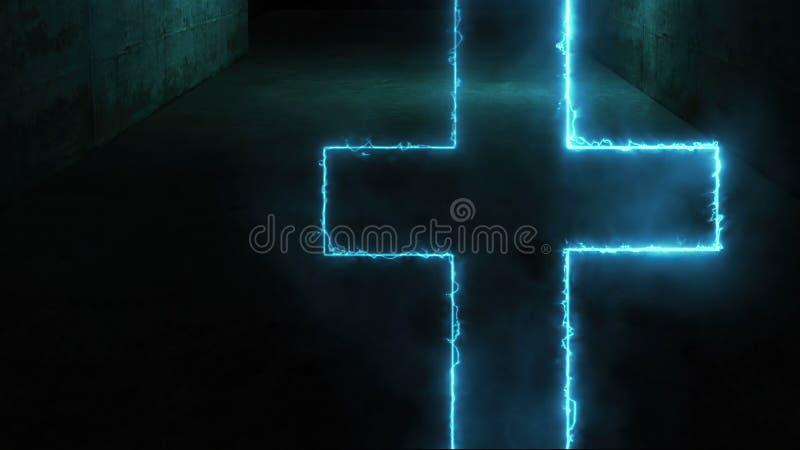 Spooky Cross Cemetery Silhouette Collection of Halloween Vector Stock ...