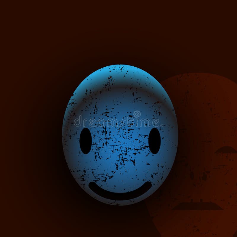 Spooky Stylized Face of a Ghost Stock Vector - Illustration of fear ...