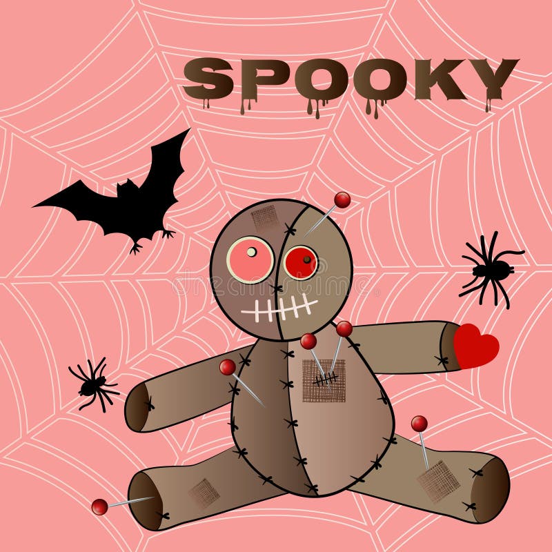 Spooky voodoo halloween stock vector. Illustration of fear - 31925876