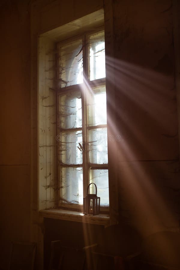 Spooky Window in a Haunted House Stock Image - Image of door ...