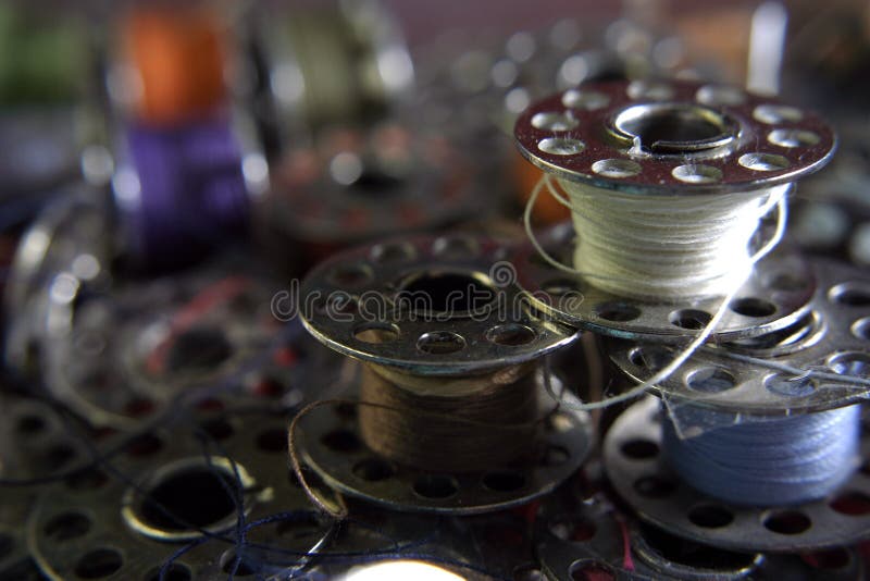 Spool stock image. Image of group, machine, dark, stack - 12324743