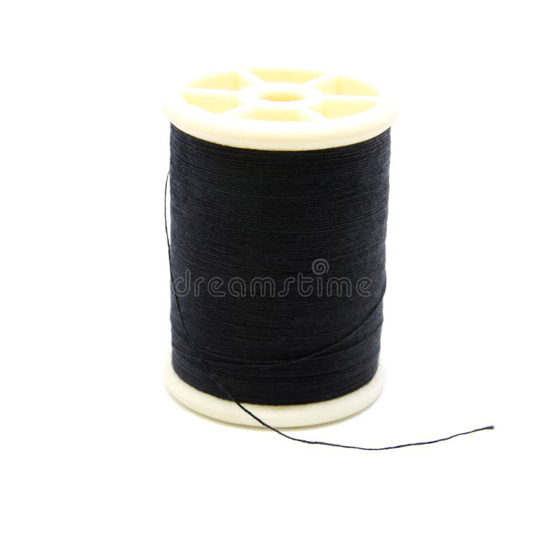 Spool Black Thread Vertically White Stock Photos - Free & Royalty-Free ...