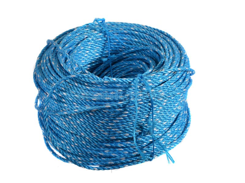 Spool of blue nylon rope stock photo. Image of closeup - 31547268