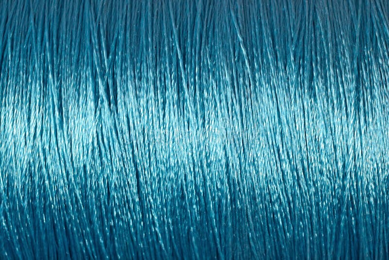 Spool of Blue Thread Macro Background Stock Image - Image of silk ...