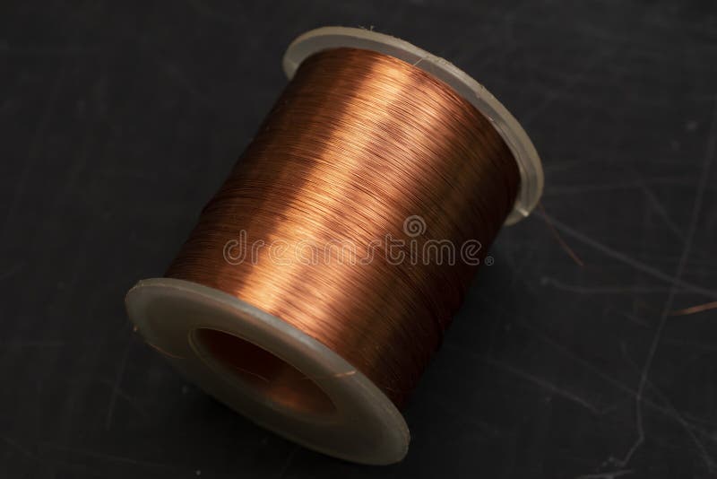 Spool Copper Wire on Double Twist Bunching Machine Stock Photo - Image ...