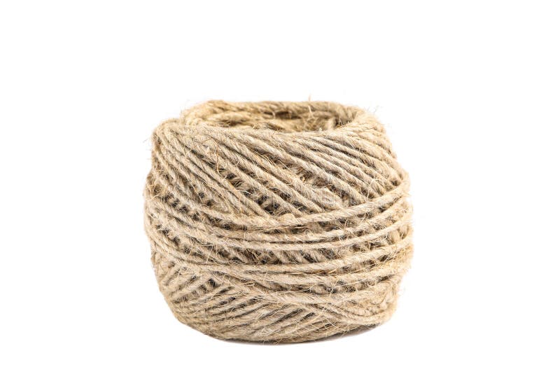 Spool of hemp rope stock image. Image of equipment, isolation - 141222269